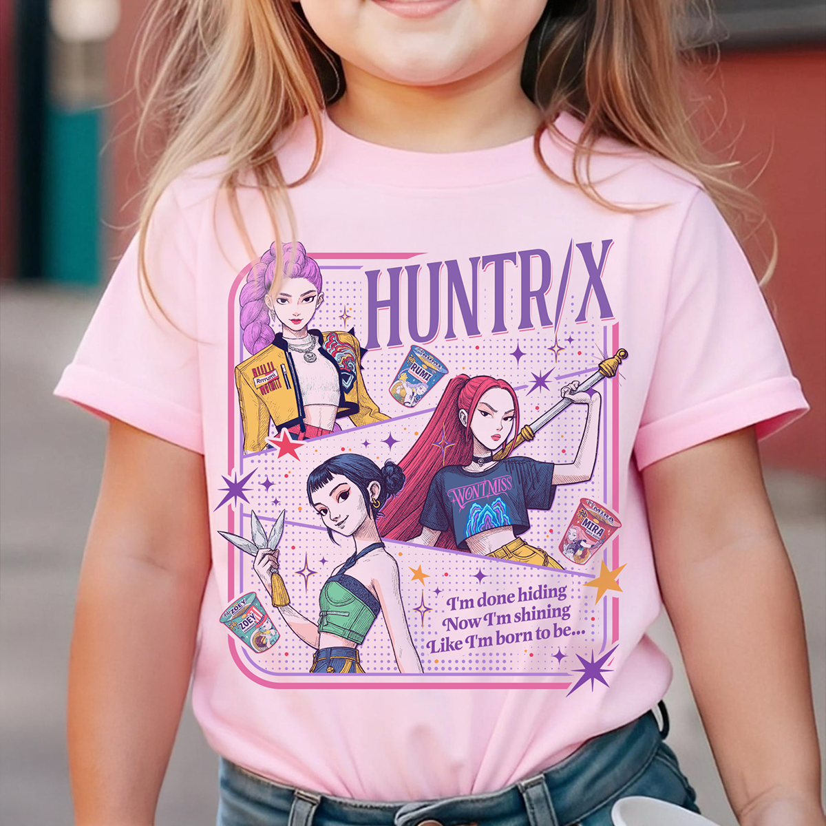 Huntrix Kpop Demon Hunters Youth Shirt Comfort Colors PTS1466 – RedBearby